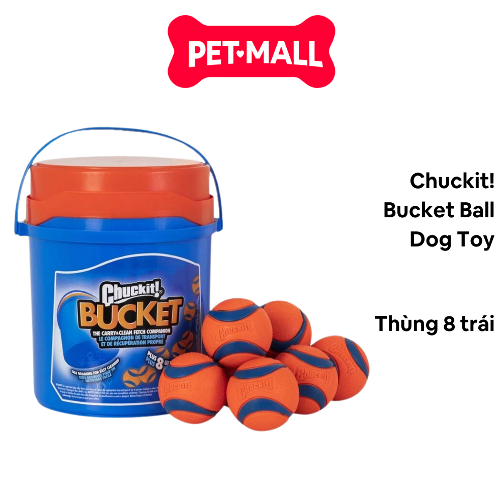 Đồ chơi Chuckit! Bucket Ball Dog Toy - Thùng 8 trái Petmall | Shopee ...