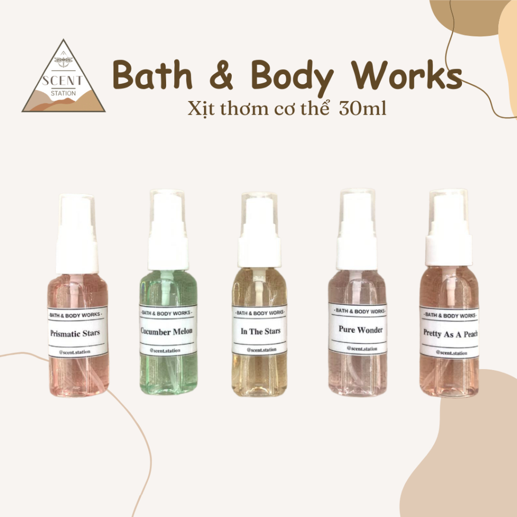 [Scent.station] Mẫu thử xịt thơm cơ thể Body mist Bath & Body Works ...