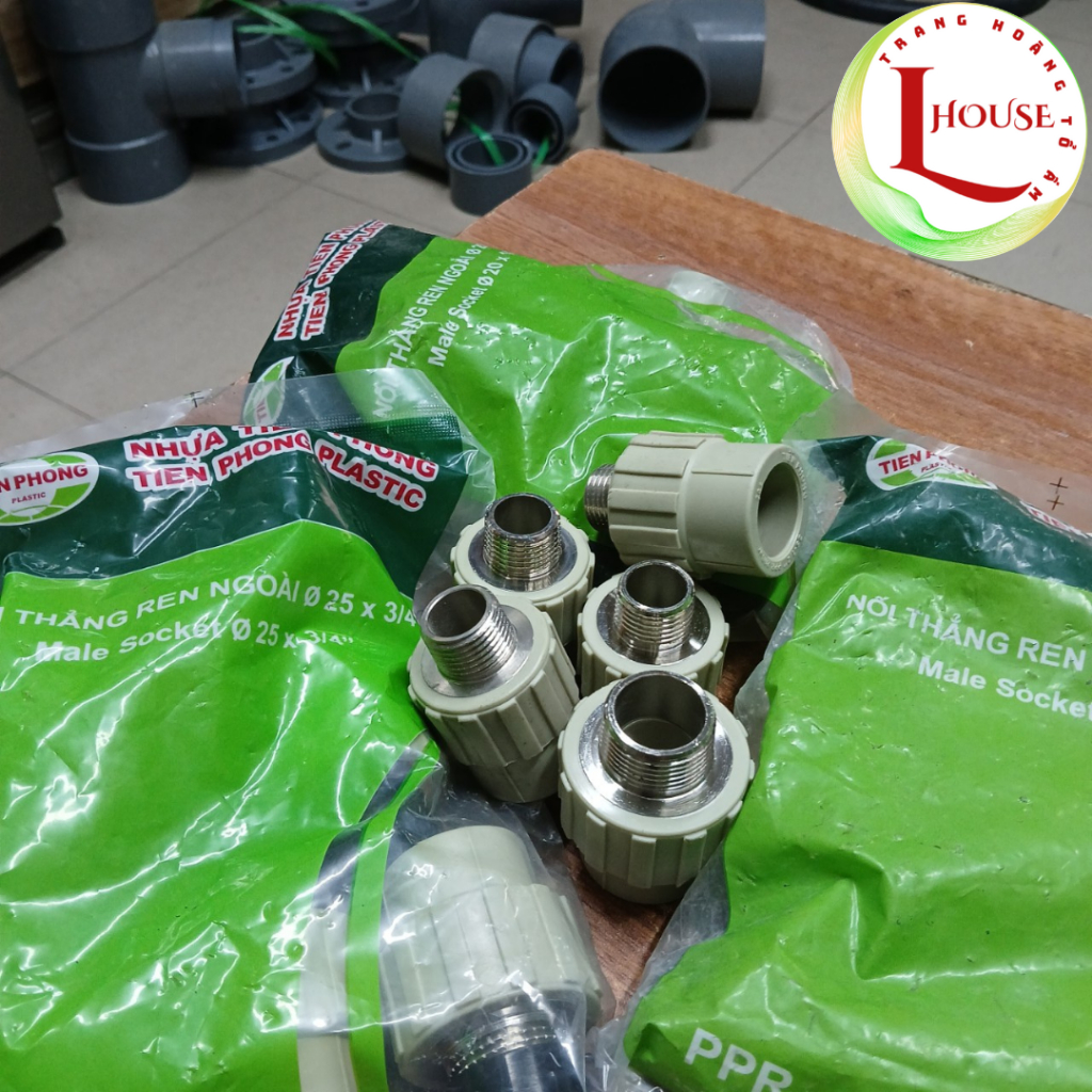 Măng Sông Ren ngoài, Ren ngoài PPR D20x1/2 25x1/2 25x3/4 32x1 Chính hàng Tiền Phong - L-House ...