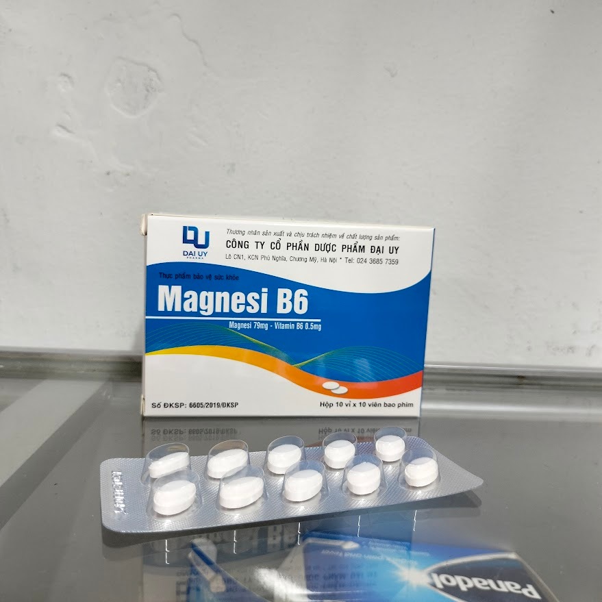 Vitamin Magnesi B6 Đại Uy - Bổ sung Magie và B6 giúp giảm đau đầu, mất ...