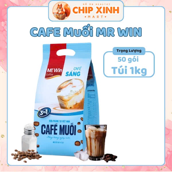 [50 GÓI] Cà Phê Muối Túi 50 Gói Mr Win Chuẩn Đậm Vị Việt Thơm Ngon Khó Cưỡng | Shopee Việt Nam