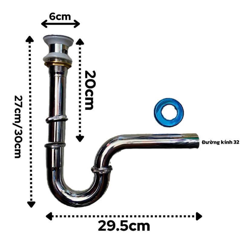 BỘ XIPHONG TOÀN BỘ INOX XẢ BỒN LAVABO RỬA MẶT | Shopee Việt Nam