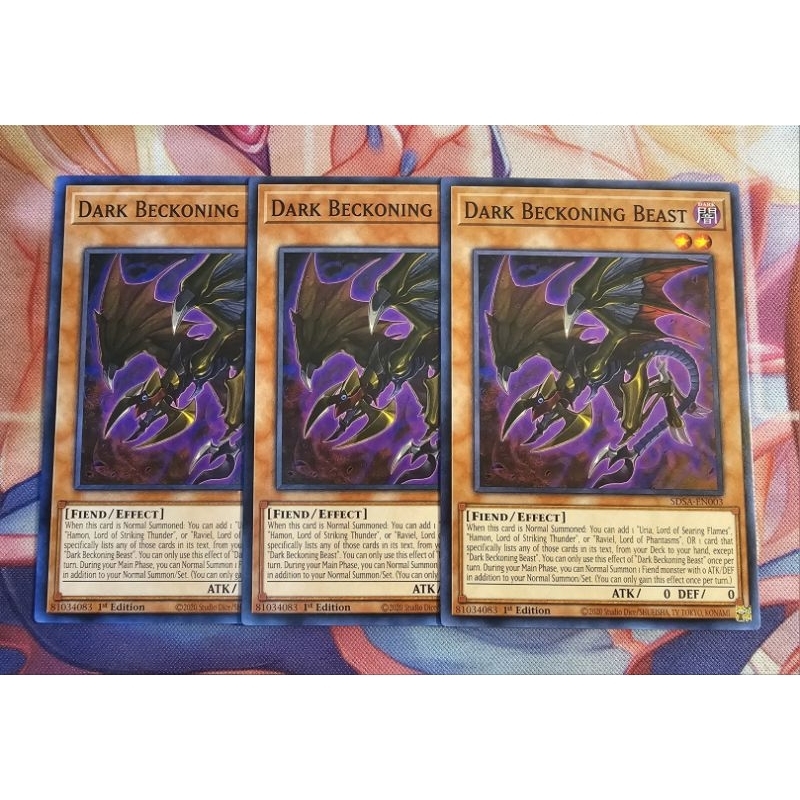 Thẻ bài Yugioh : Set 3 lá Dark Beckoning Beast (TCG) | Shopee Việt Nam