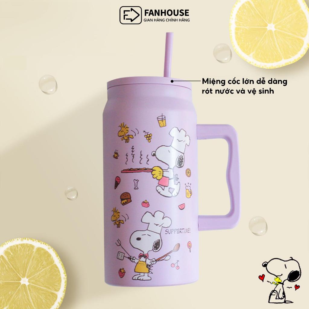 Ly giữ nhiệt Snoopy 1500ml cốc nước giữ nhiệt thể thao inox 304 Fan ...
