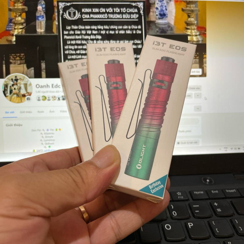 Đèn pin Olight I3T EOS Red & Green Chameleon Phiên Bản Độc Quyền Sinh ...