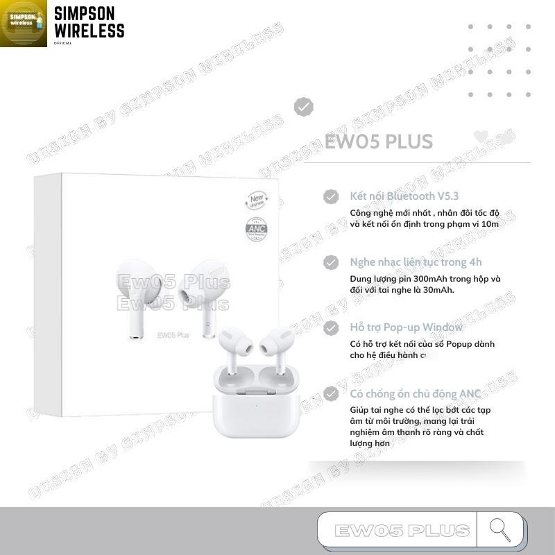 Tai nghe bluetooth không dây Hoco ANC khử ồn chủ động,định vị & đổi tên, micro tích hợp (EW05 ...