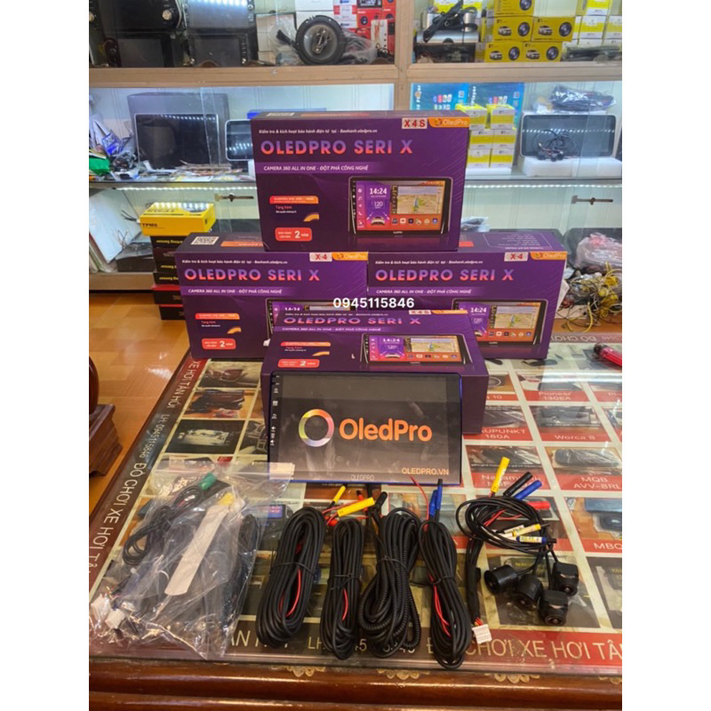 Màn hình Android Oledpro X4 & X4s 360 ram 4,32 CPU 8x lắp xe ô tô | Shopee Việt Nam