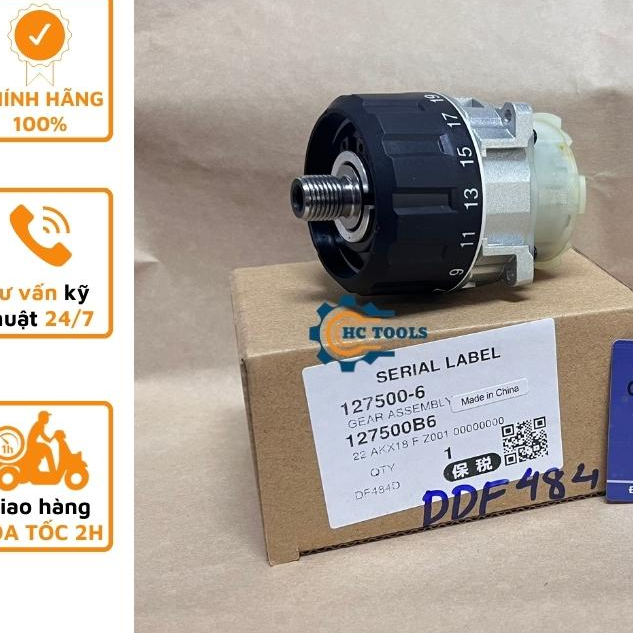 Hộp nhông máy khoan pin 18v Makita DDF484 XFD12 DHP484 XPH12 (127500-6 ...