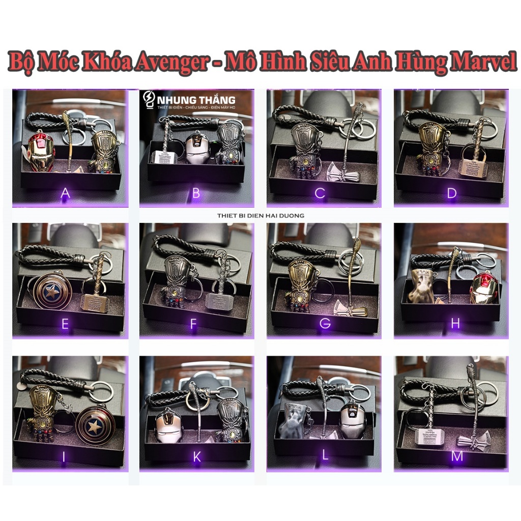 Móc Khóa Avenger Mô Hình Siêu Anh Hùng Marvel MK-3142 - Dùng Làm Quà ...