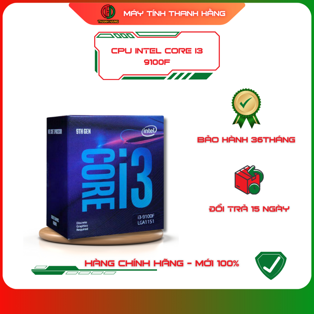 CPU Intel Core I3 9100F | Shopee Việt Nam