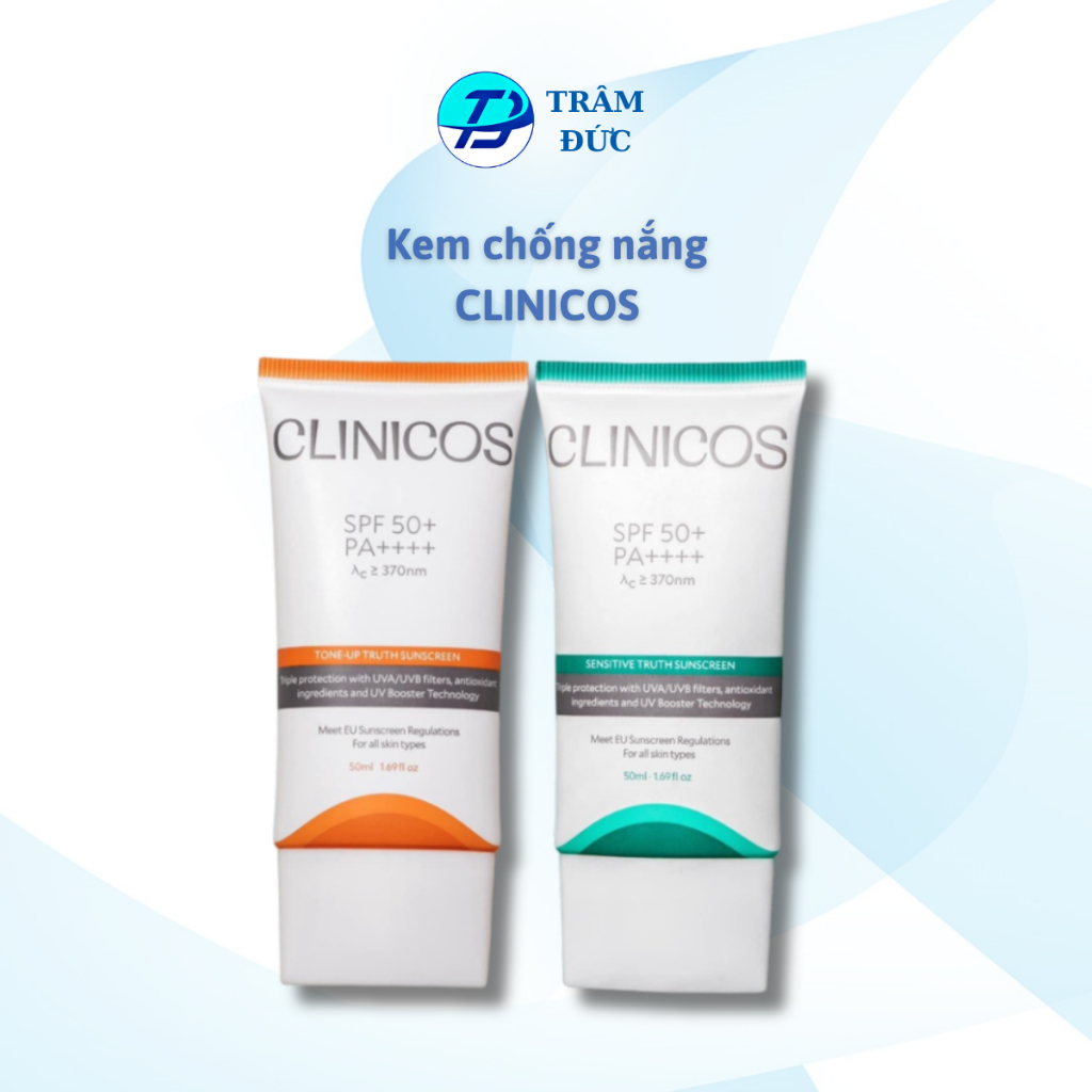 CLINICOS Kem chống nắng nâng tone/cho da nhạy cảm TRUTH SUNSCREEN SPF 50 PA++++ 50ML | Shopee ...