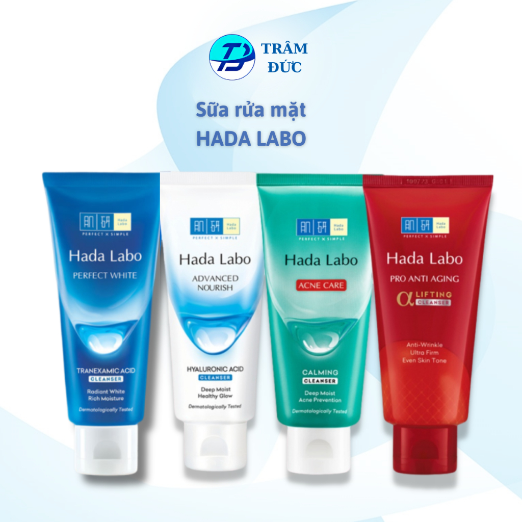 Hada Labo Sữa Rửa Mặt Advanced Nourish/Perfect White/Acne Care/Pro Anti Aging Cleanser - Kem Rửa ...