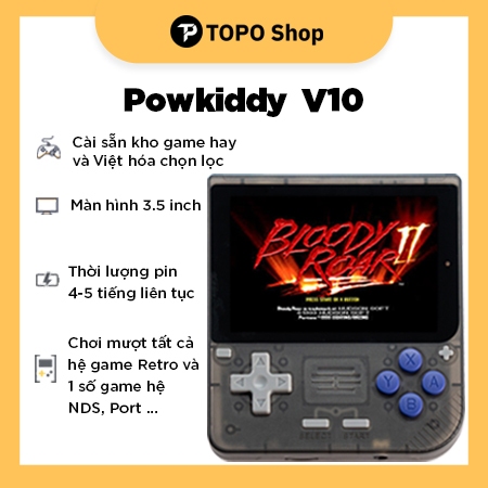 Powkiddy V10 - (thẻ jvj 64Gb) Cài sẵn kho game hay, game Port chọn lọc ...