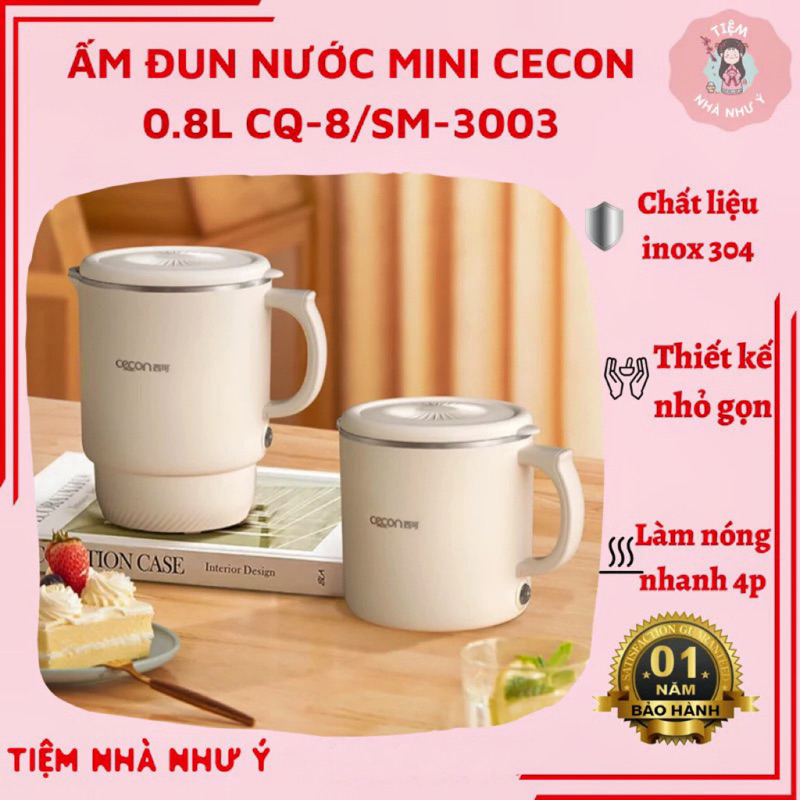 🔥BÌNH ĐUN NƯỚC MINI 800ML CHÍNH HÃNG CECON TIỆN LỢI MANG DU LỊCH | Shopee Việt Nam