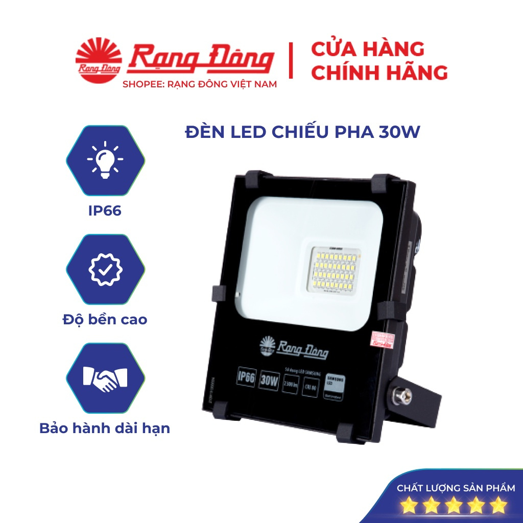 [CHÍNH HÃNG] Đèn Pha LED 30W Rạng Đông - Bảo Hành 2 Năm - Model: D CP05L/30W | Shopee Việt Nam