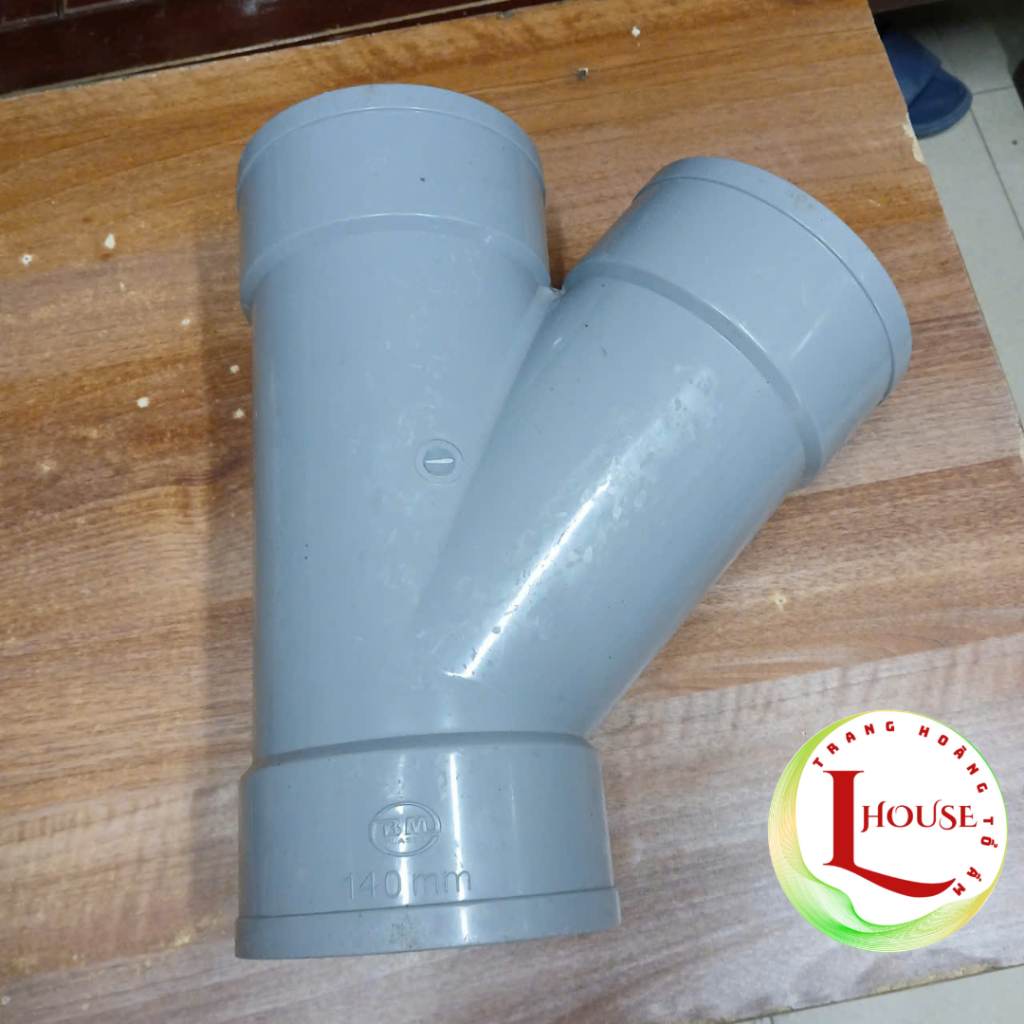 Y PVC D140 Bình Minh, Chữ Y 140, Ba trạc 45 độ D140, Chia 3- 45 độ PVC ...