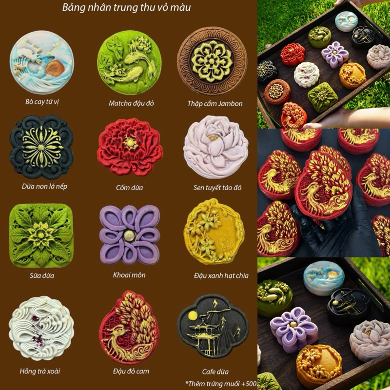 [ Quà Tặng Trung Thu 2024 ] Bánh Trung Handmade TiDi Bảng 2D - Moon Cake Handmade 150g | Shopee ...