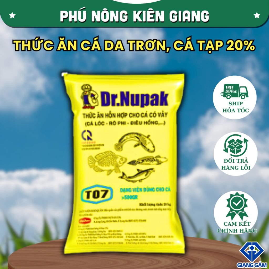 THỨC ĂN CHO CÁ TẠP DR.NUPAK (20% ĐẠM) - BAO 25KG | Shopee Việt Nam