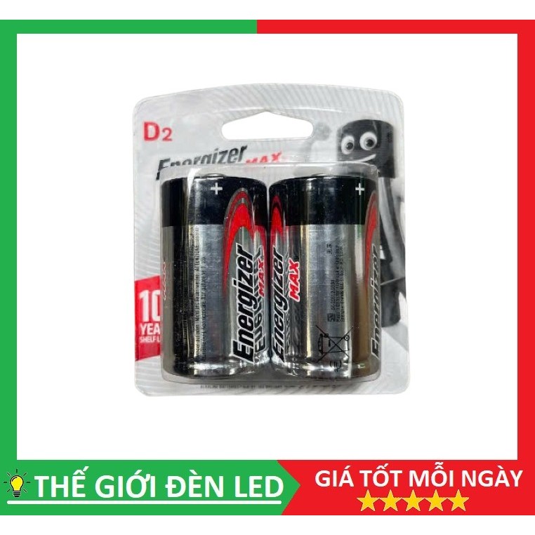 Pin đại D Energizer Alkaline 1.5v Max E95 chính hãng - Vỉ 2 viên ...