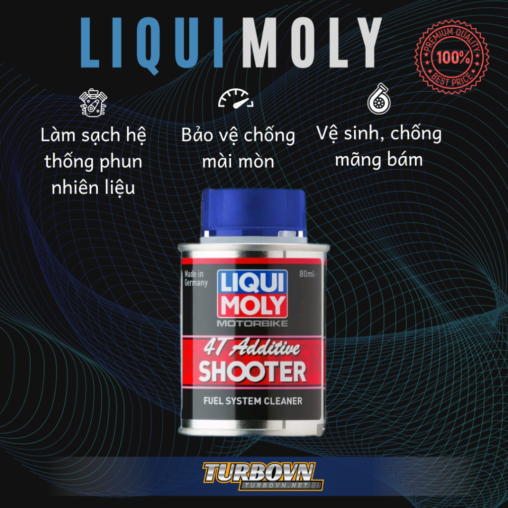 Dung dịch vệ sinh buồng đốt Liqui Moly 4T Additive Shooter, Carbon ...