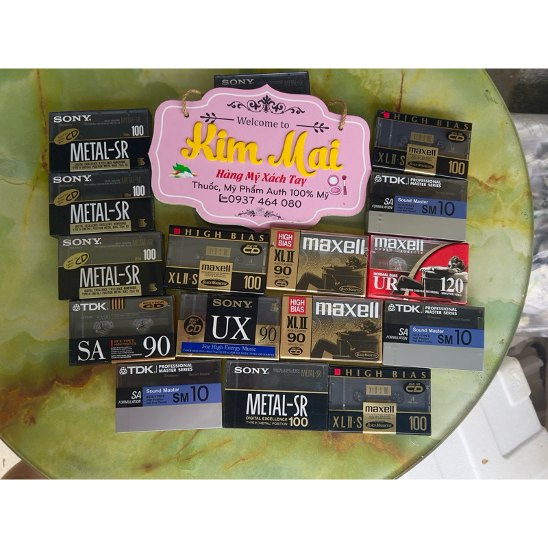 Băng cassette Maxell, Sony, TDK mới nguyên tem new seal | Shopee Việt Nam