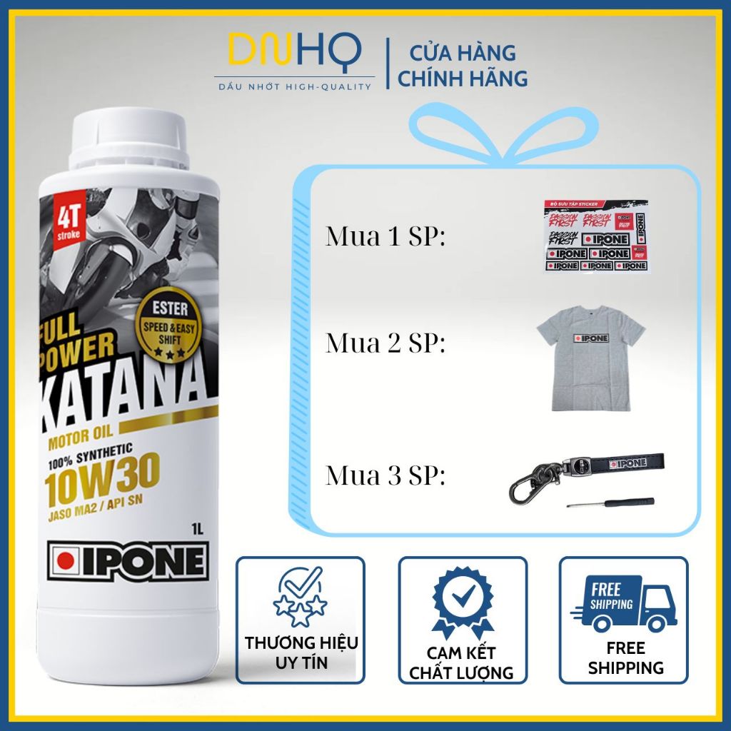 Nhớt IPONE Full Power Katana 10w40 ; Full Power Katana 10w30 ;Full ...
