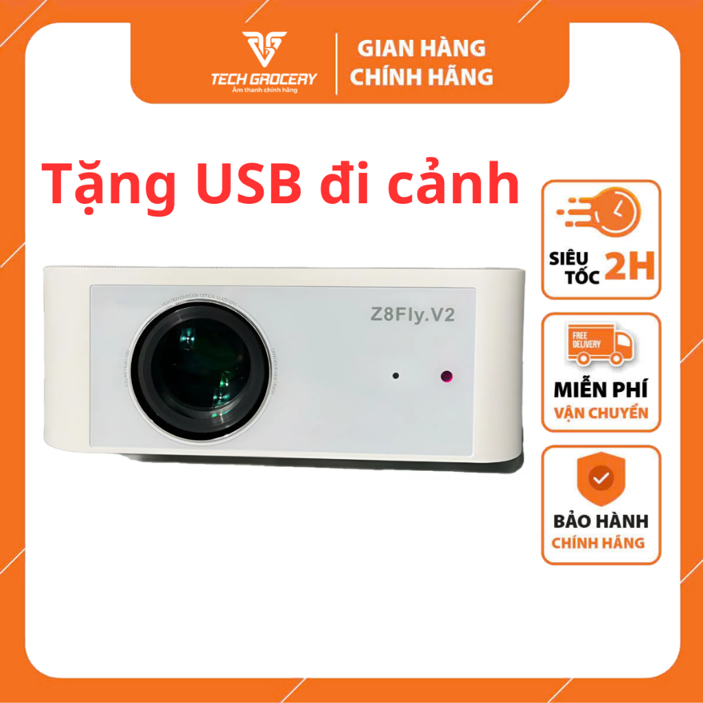 Máy Chiếu Z8 Fly Version 2 - Full HD 1080P |Tặng USB Đi Cảnh| Dùng Xem ...