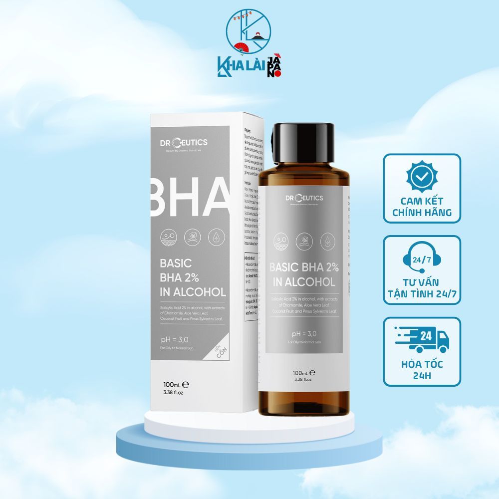 DRCEUTICS Dung Dịch Loại Bỏ Tế Bào Chết Basic BHA 2% In Alcohol - Nền Cồn (100ml - 200ml ...