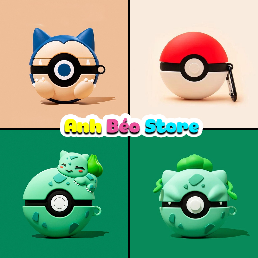 Vỏ Ốp Airpod 2 3 Pro Pro 2 Quả Cầu Pokemon kèm móc khóa, Case Airpods ...