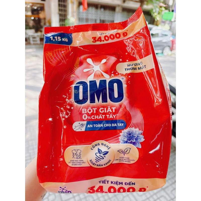 BỘT GIẶT OMO HƯƠNG THƠM MÁT 1,15KG | Shopee Việt Nam