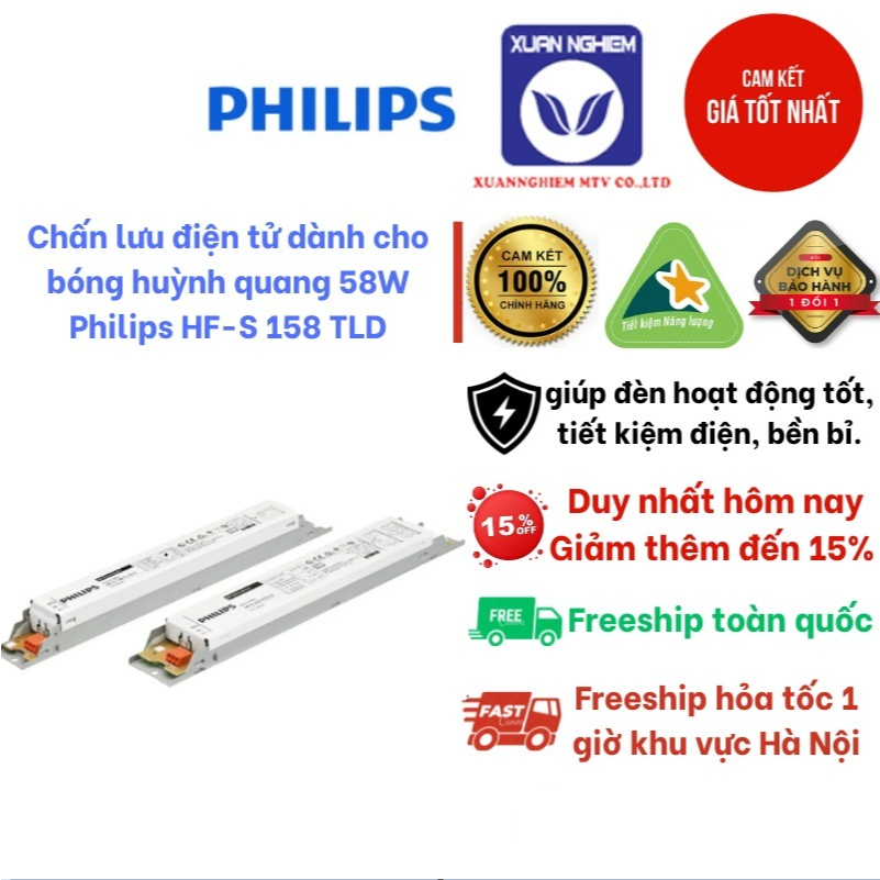 Chấn lưu điện tử dành cho bóng huỳnh quang 58W Philips HF-S 158 TLD | Shopee Việt Nam