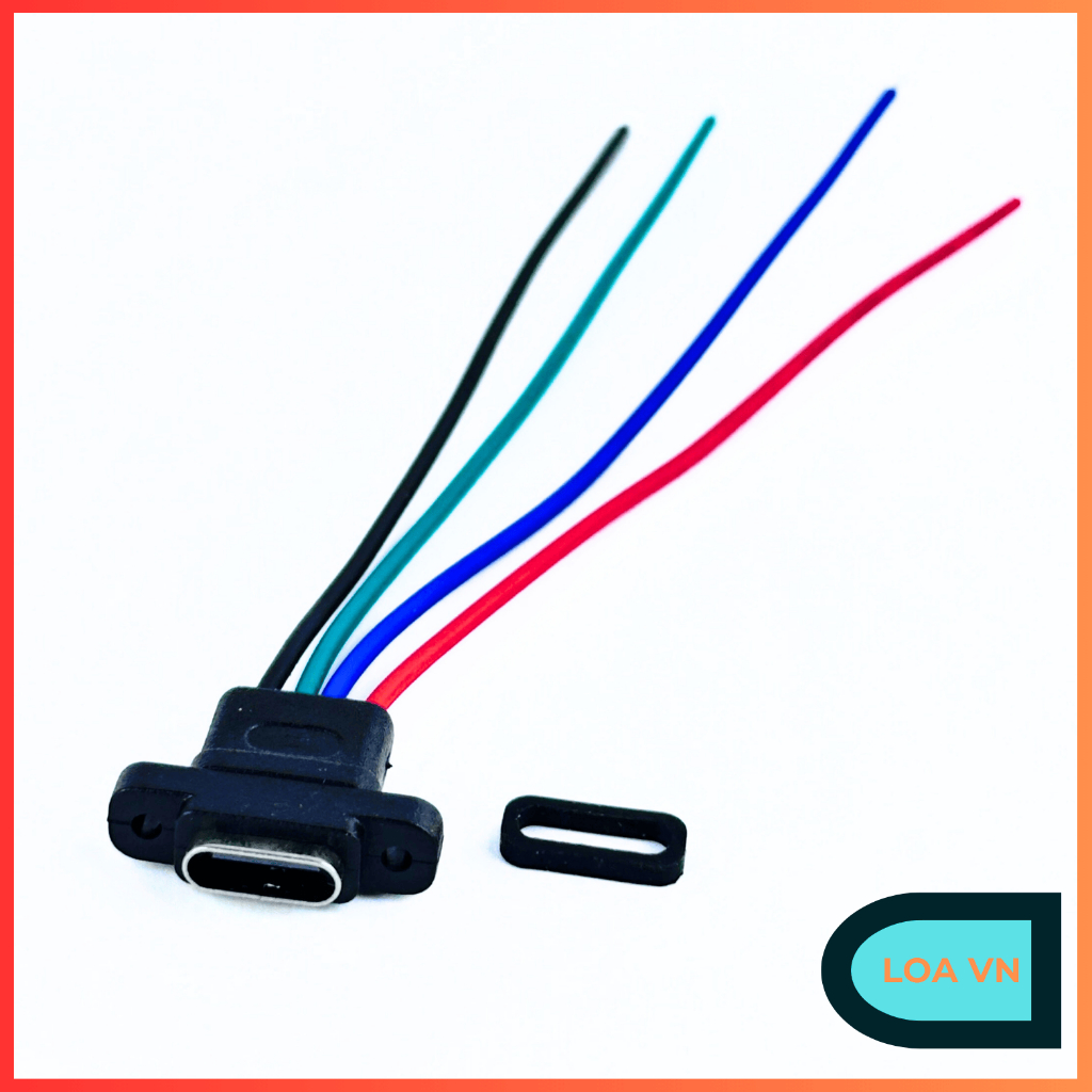 Jack type C đầu cái ( đầu cắm Nữ) chế sạc, chế loa diy cực dễ từ Loa VN ...