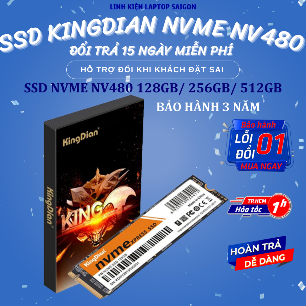 SSD 128GB 256GB 512G Ổ cứng NVME NV480 256GB 128GB 512GB SSD NV480 NVME Kingdian 512GB 256GB ...