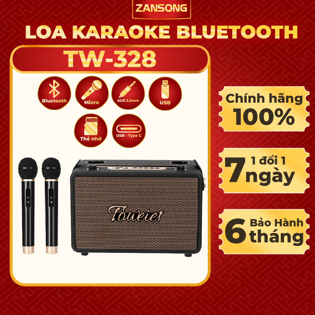 Loa Bluetooth TW328 âm thanh đỉnh cao âm thanh trung thực, bas mạnh mẽ ...