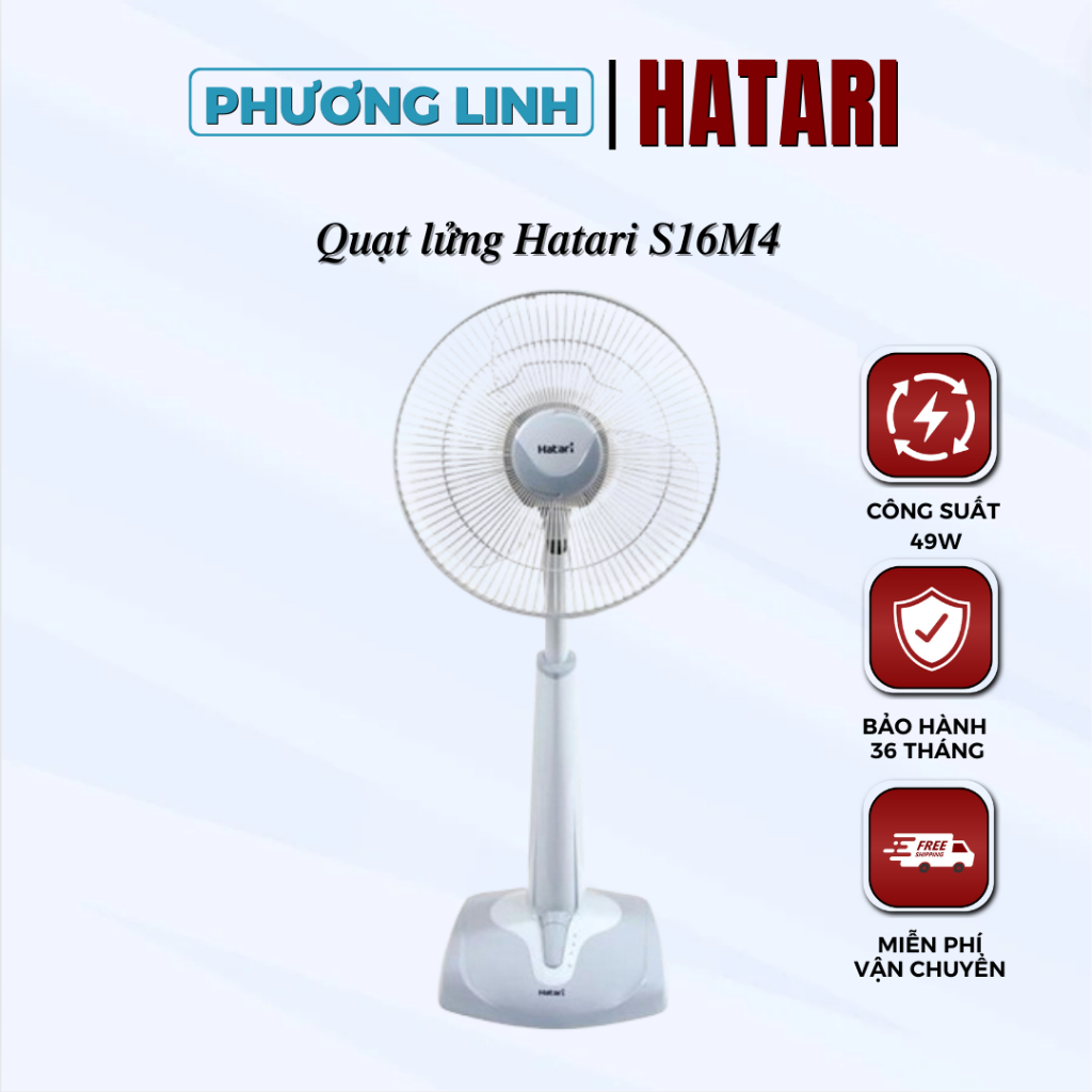 Quạt lửng Hatari HB-S16M4 (xanh dương) - Công suất 49W - Hàng chính ...