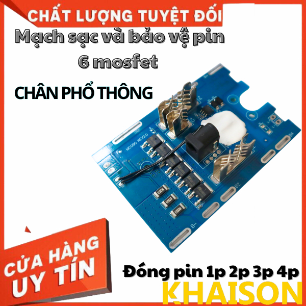 Mạch sạc và bảo vệ pin chân MKT phổ thông 5s 21v 6mosfet 100A, mạch ráp ...