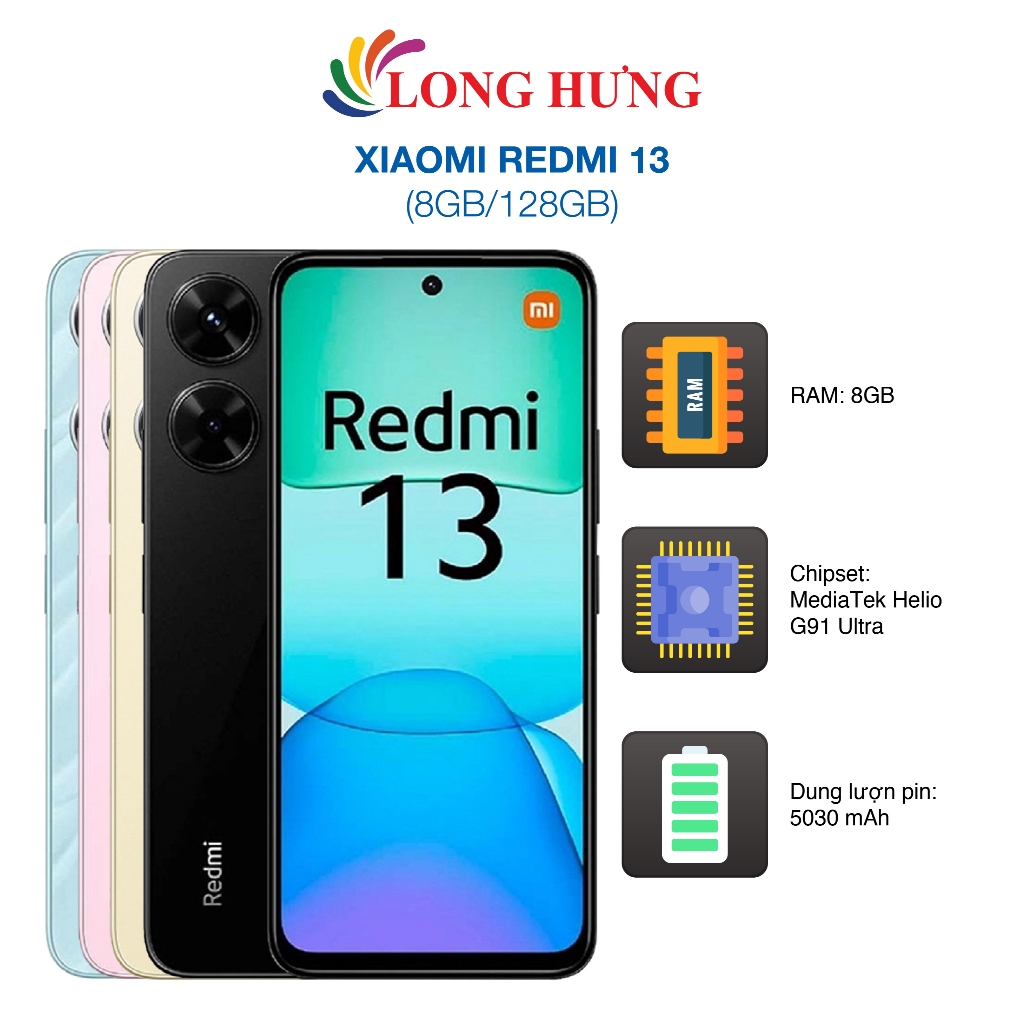 Điện thoại Xiaomi Redmi 13 (8GB/128GB) - Hàng chính hãng | Shopee Việt Nam