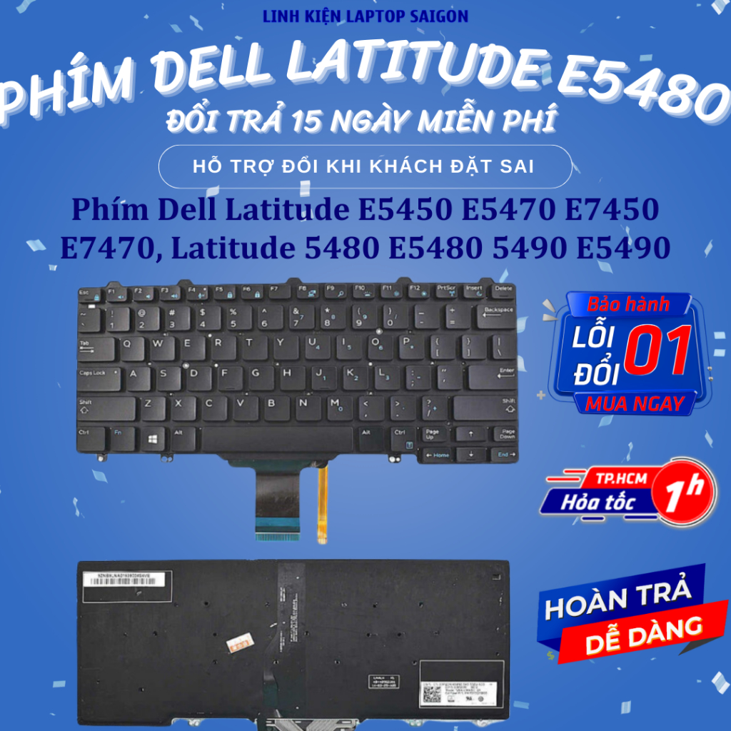 Phím Dell Latitude 3440 5480 E5480 5490 E5490 7480 E7480 7490 E7490 ...