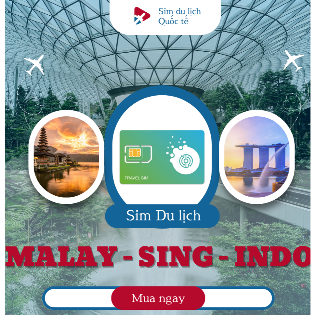 Sim Du lịch Sing-Malay-Indo Joytel TỐC ĐỘ CAO gói TIẾT KIỆM Không giới ...