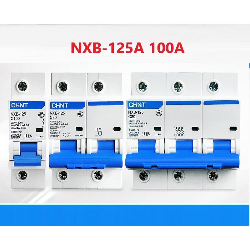 APTOMAT TÉP CHINT NXB-125 MCB 2P 3P 4P 100A - Dòng cắt 10KA | Shopee Việt Nam