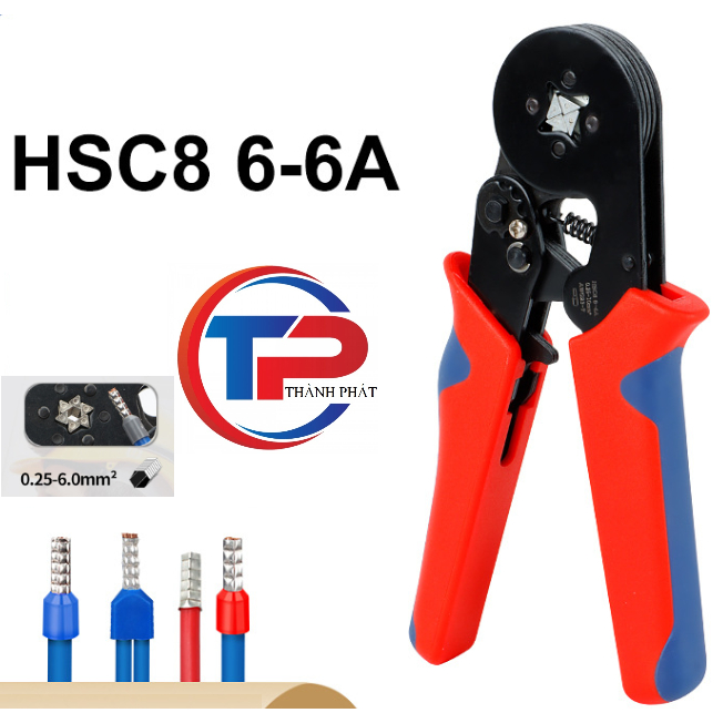 [LOẠI TỐT - COMBO] Kìm bấm cos pin HSC8 6-6A tự điều chỉnh, hộp cos pin ...