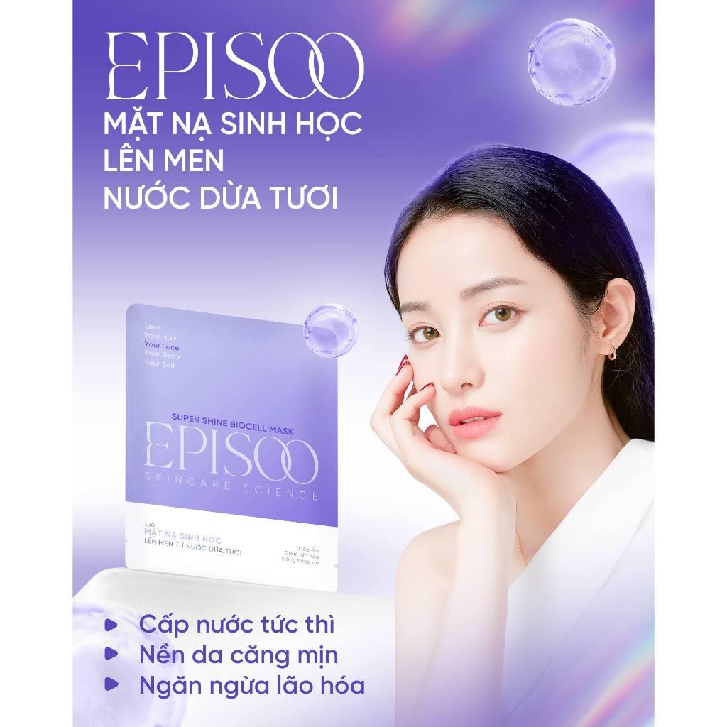 ( 1 Miếng ) Mặt nạ sinh học Episoo 30g ( HSD 2026 ) | Shopee Việt Nam