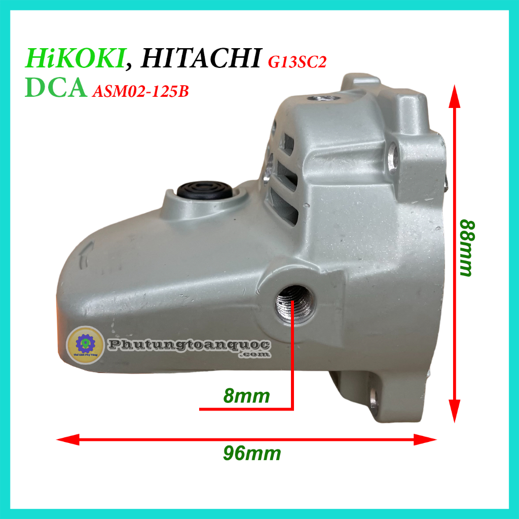 Đầu Nhôm Máy Mài HITACHI 125mm, HIKOKI 125mm Mã Máy G13SC2, G15SA2 Dùng ...