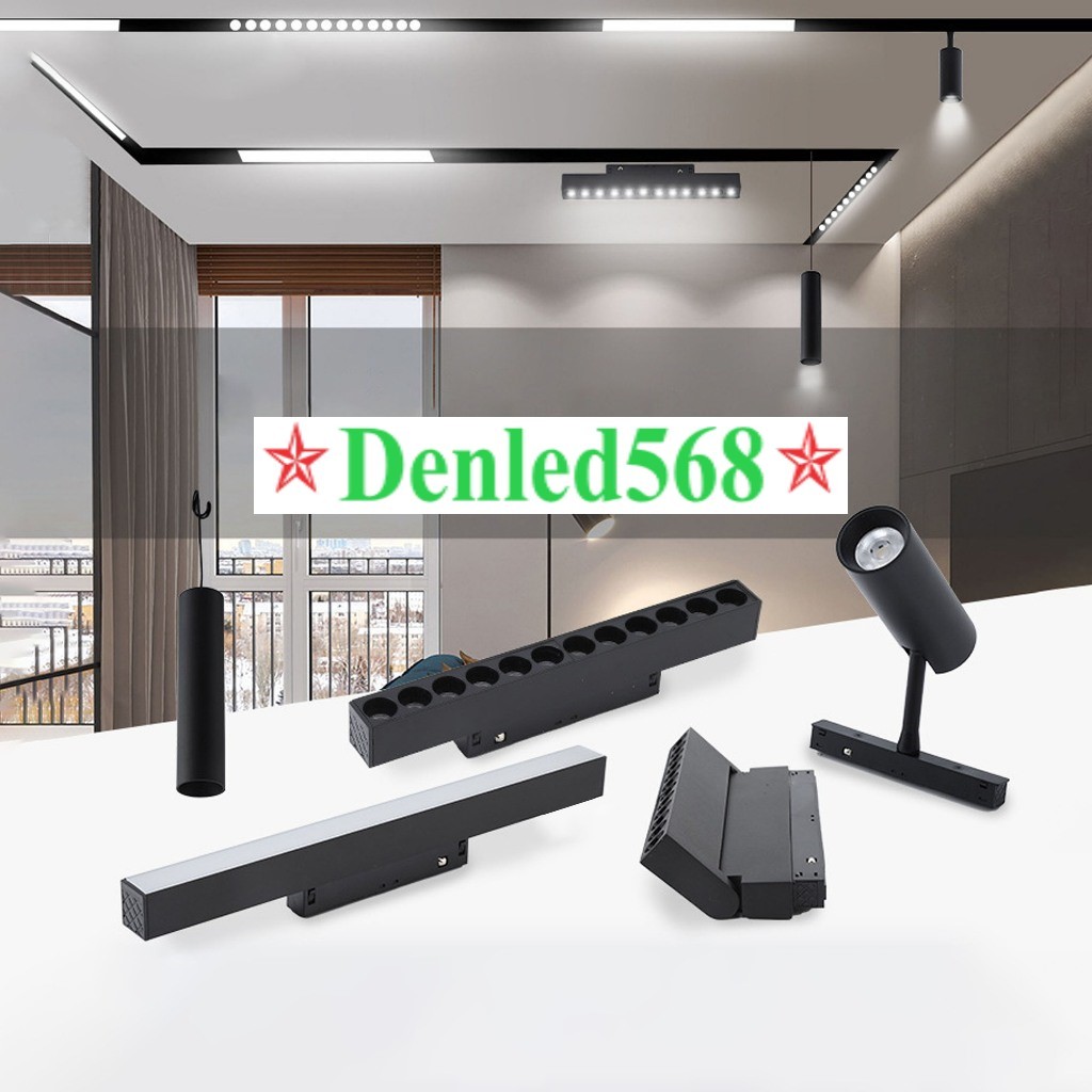 💥Ray dày💥Đèn rọi ray nam châm led cob rọi ống bơ 20w thả rọi 12w tán ...