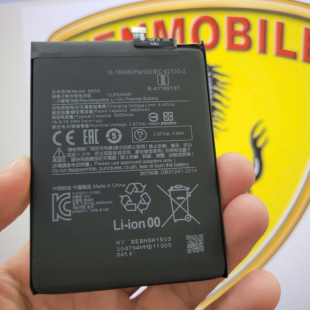 Pin Tương Thích Xieomi Model BN5A Dùng Cho Redmi Note 10 5G / Redmi 10 ...