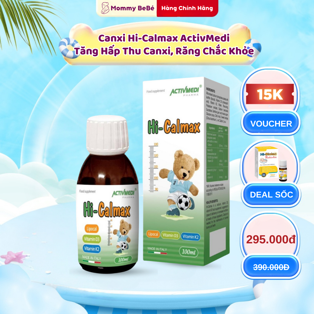 Canxi Hi-Calmax ActivMedi - 100ml Tăng Cường Hấp Thu Canxi, Hỗ Trợ Răng Chắc Khỏe xuất khẩu ...
