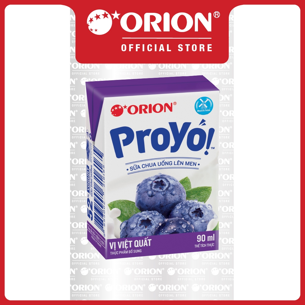 Thùng 48 hộp Sữa Chua Uống ORION ProYo vị Việt Quất 90ML | Shopee Việt Nam