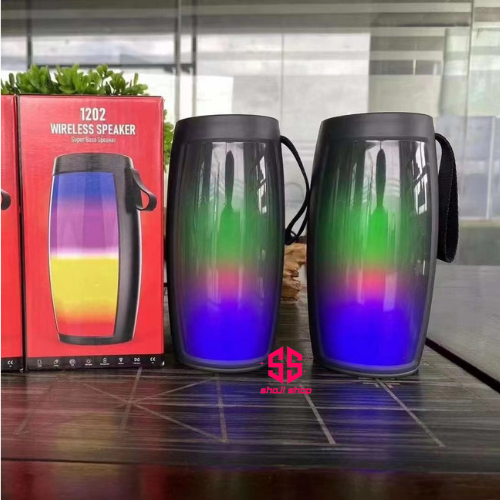 Loa bluetooth không dây mini ZQS-1202 bass mạnh âm thanh vòm LED RGB rực rỡ cho điện thoại ...