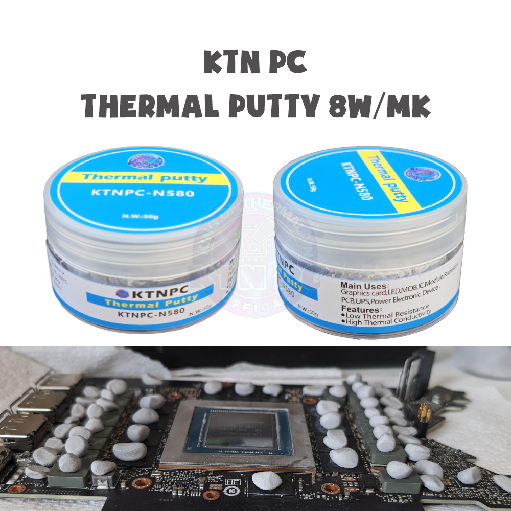 KTN PC - N580 Thermal Putty 8Wmk làm mát Chipset, Vrm, Vram máy tính | Shopee Việt Nam