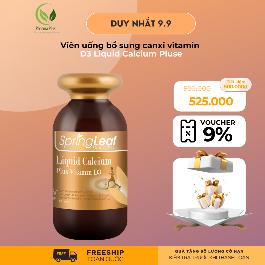 Viên uống bổ sung canxi nước giúp xương răng chắc khỏe, phòng loãng ...